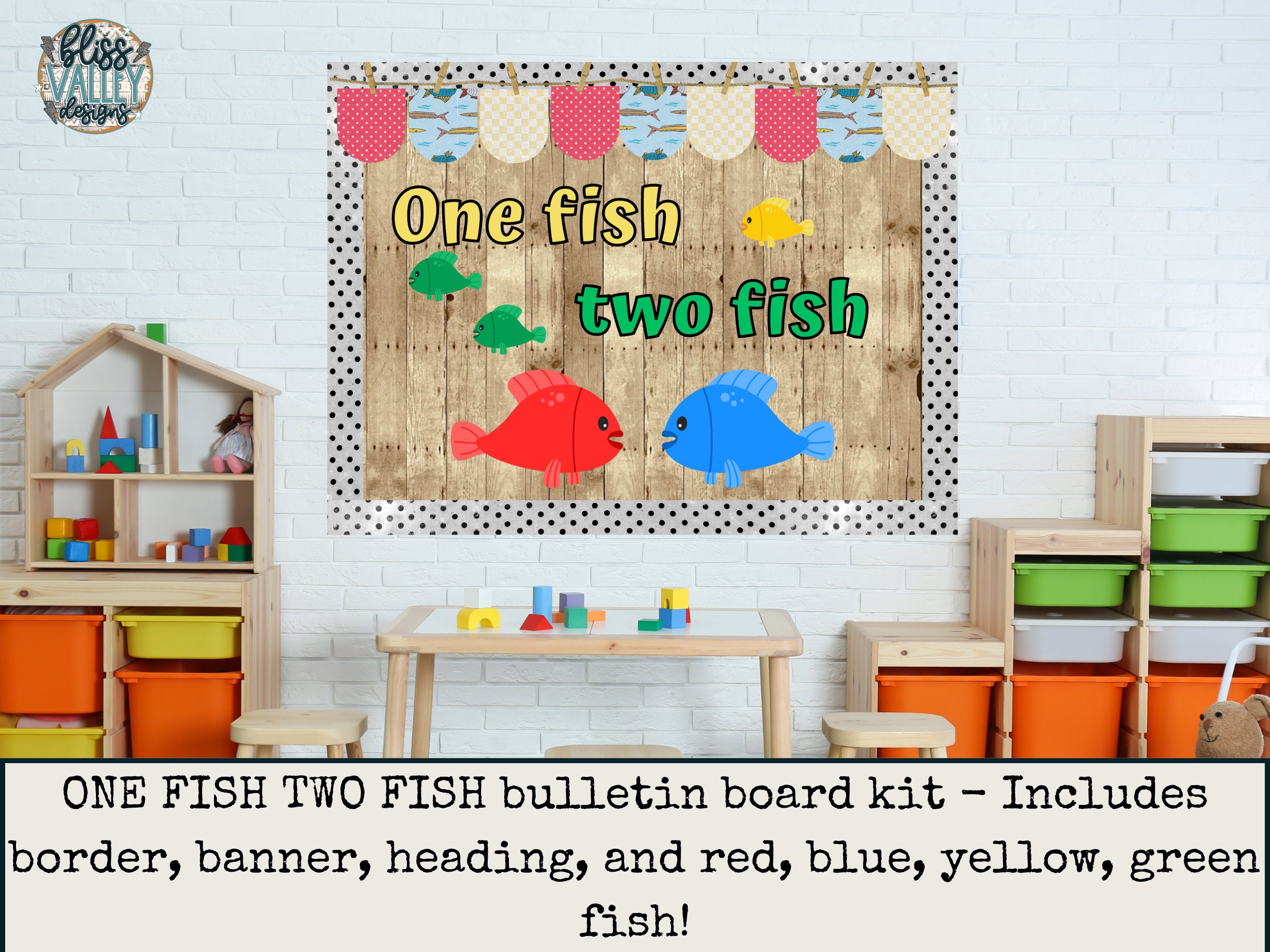 Fish Reading Month Bulletin Board Kit: Classroom Door Decoration ...