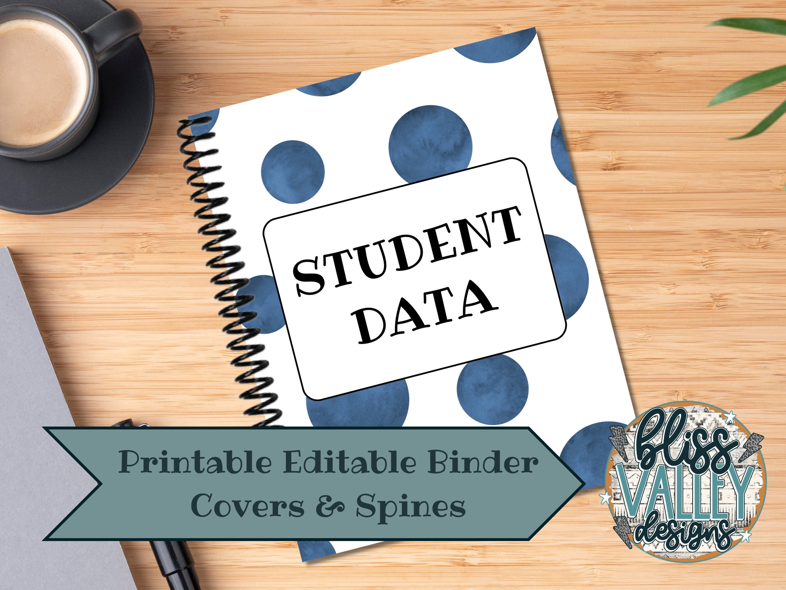 Mountain Adventure Editable Printable Binder Cover and Spines Teacher ...