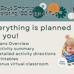 100 Days Smarter: Preschool Lesson Plan for the 100th Day of School for ...