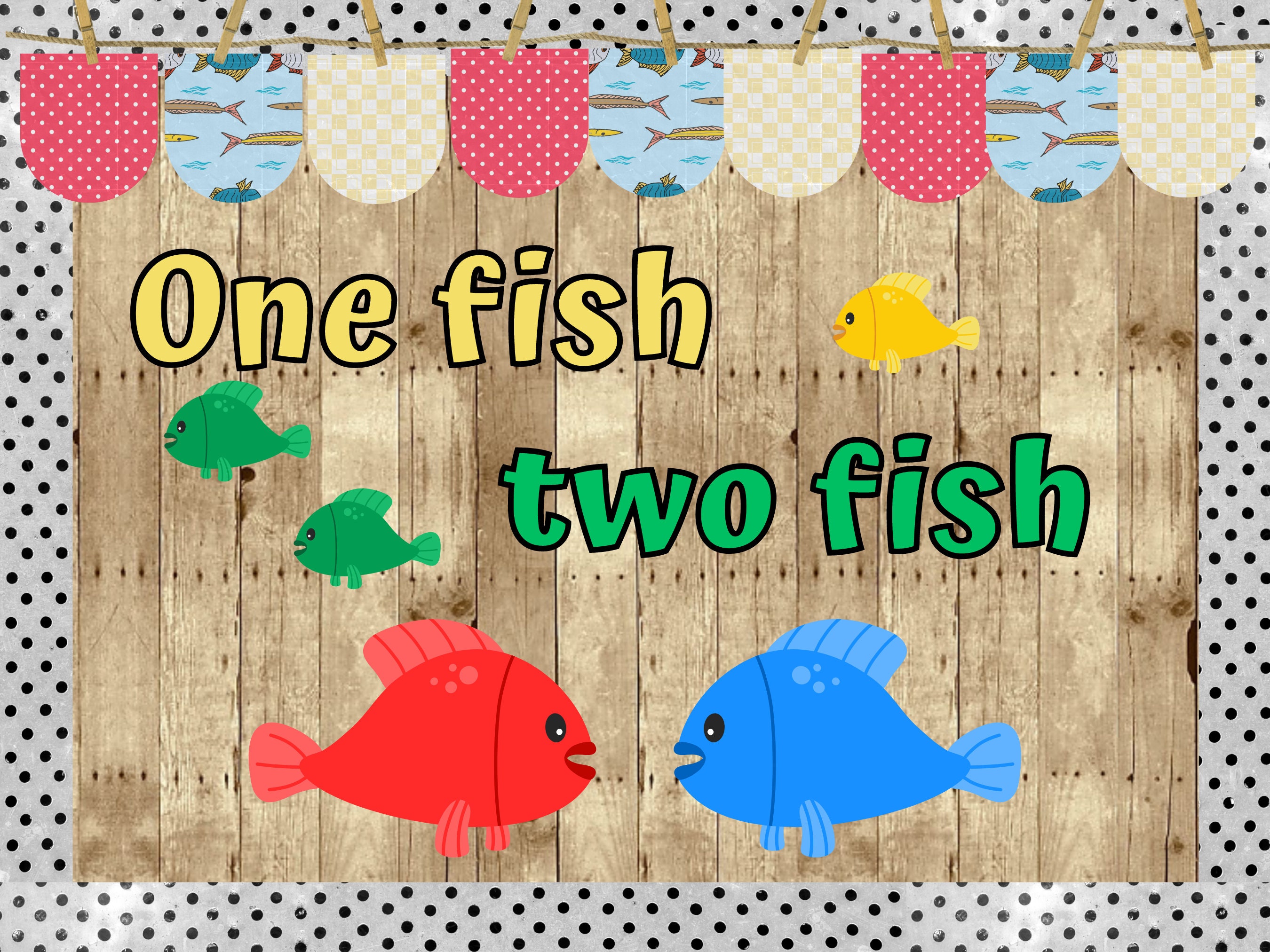 Fish Reading Month Bulletin Board Kit: Classroom Door Decoration ...
