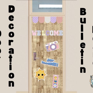 Retro Varsity Welcome Bulletin Board Kit: Pastel Classroom Decor ...