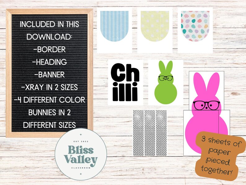 Chillin' With My Peeps Printable Easter Classroom Bulletin Board Kit ...