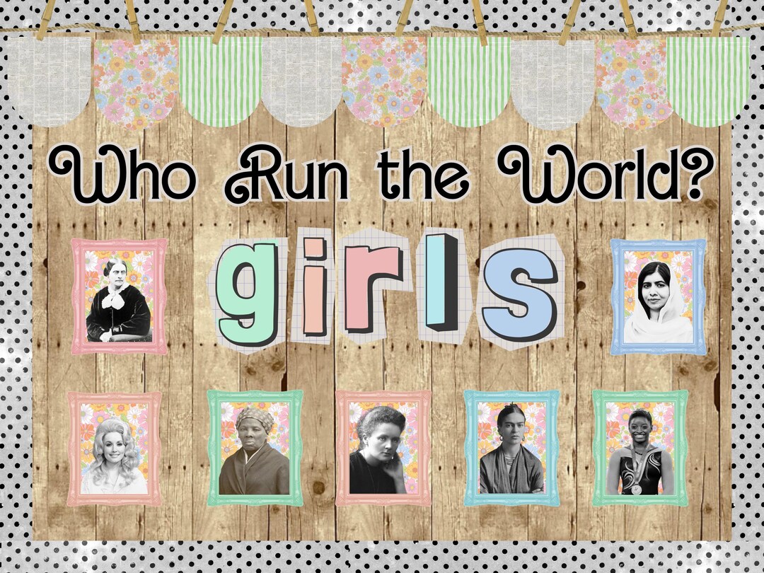 Woman's History Month Bulletin Board Kit or Door Decoration | Who Runs ...
