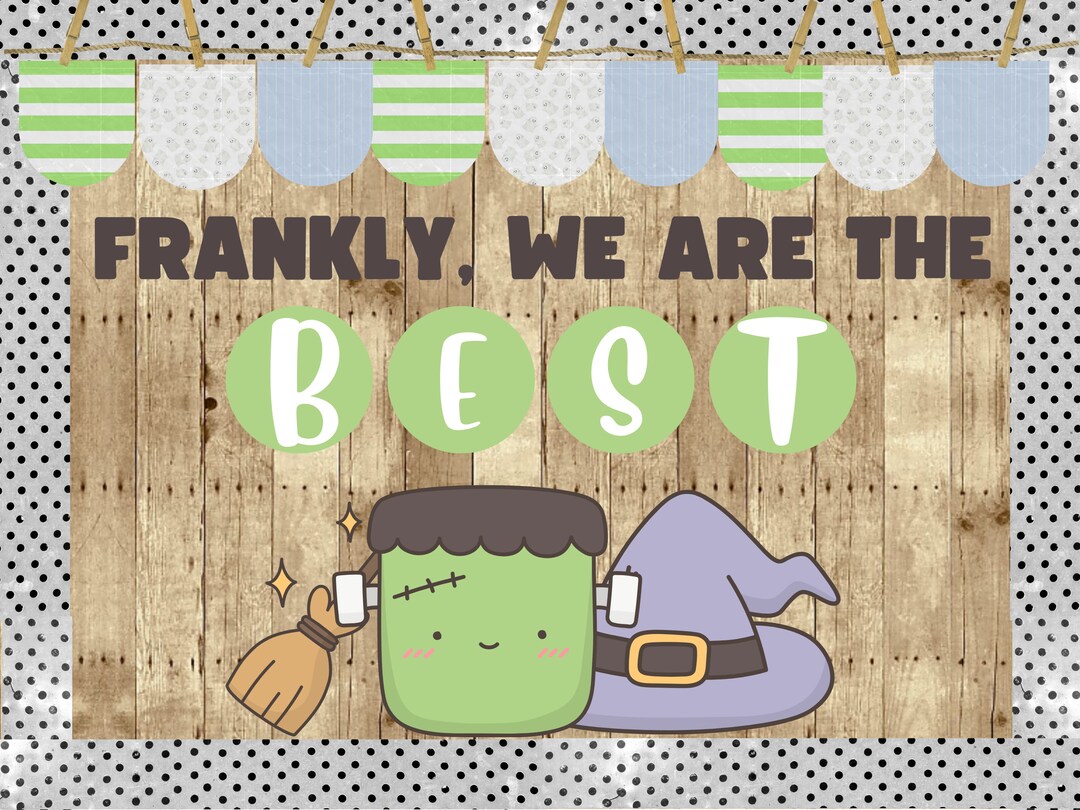 Frankly, We Are the Best Pastel Halloween Bulletin Board Kit ...