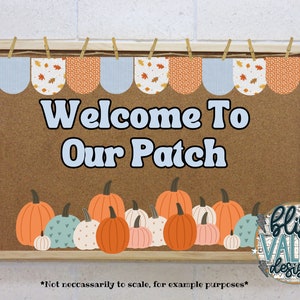 Fall Pumpkin Bulletin Board Kit: Boho Classroom Decor (digital Download ...