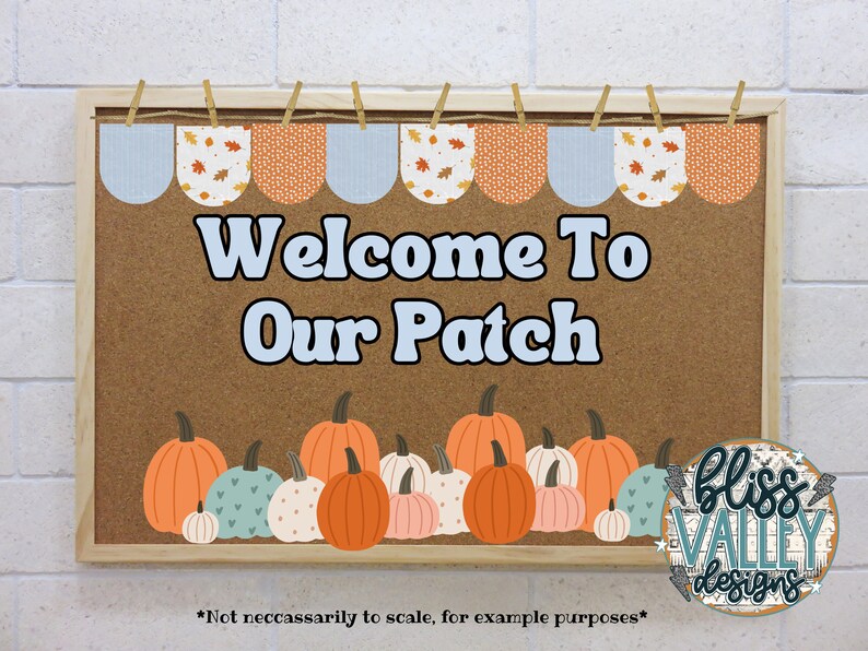 Fall Pumpkin Bulletin Board Kit: Boho Classroom Decor (digital Download ...