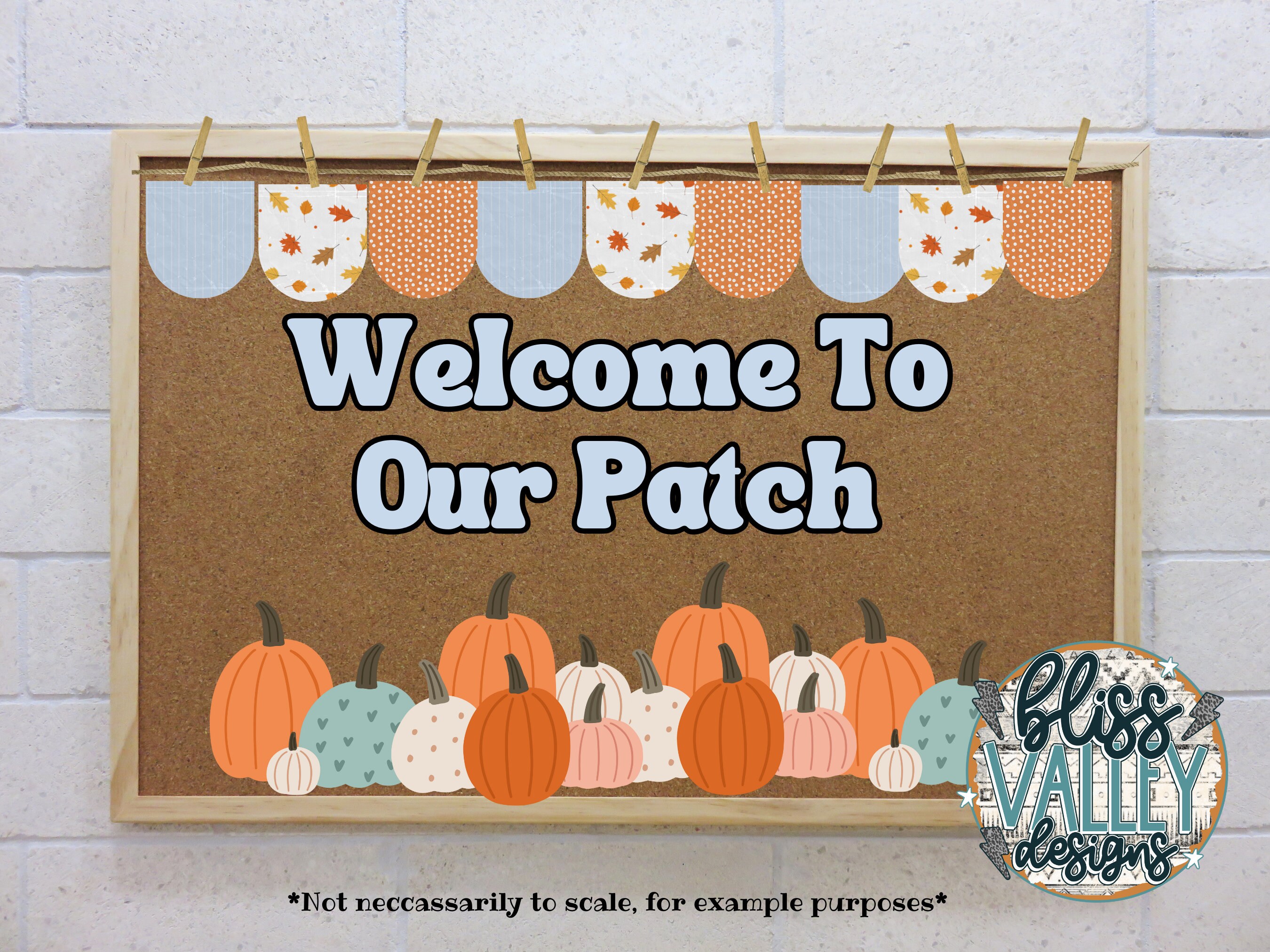 Fall Pumpkin Bulletin Board Kit: Boho Classroom Decor (digital Download ...