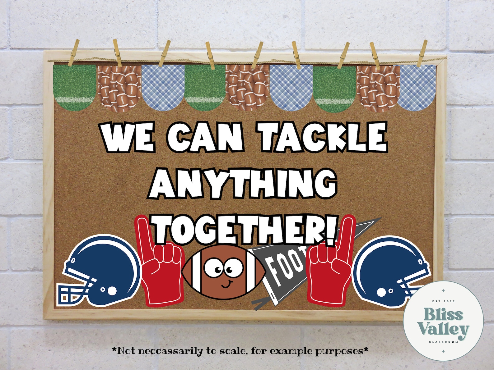 Winter Football Classroom Bulletin Board Kit (digital Download) - Etsy