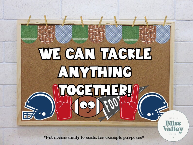 Winter Football Classroom Bulletin Board Kit (digital Download) - Etsy