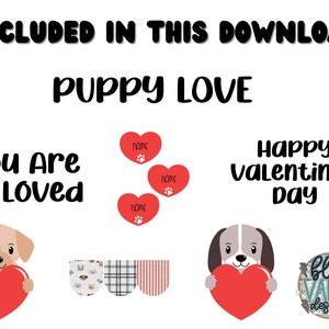 EDITABLE Puppy Love Valentine's Day Classroom Bulletin - Etsy
