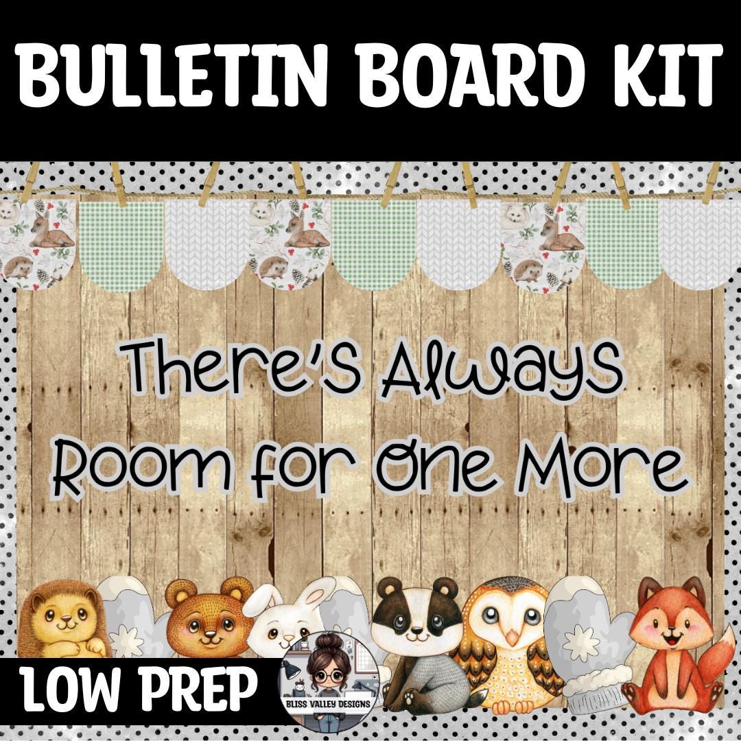 Winter Mitten Reading Printable Bulletin Board Kit & Door Decoration ...