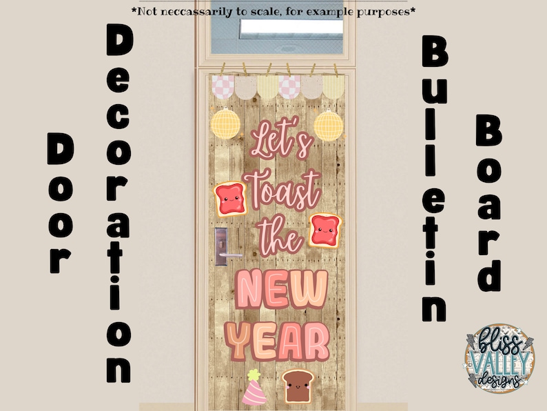 Let's Toast the New Year Winter Classroom Bulletin Board Kit | 2024 ...
