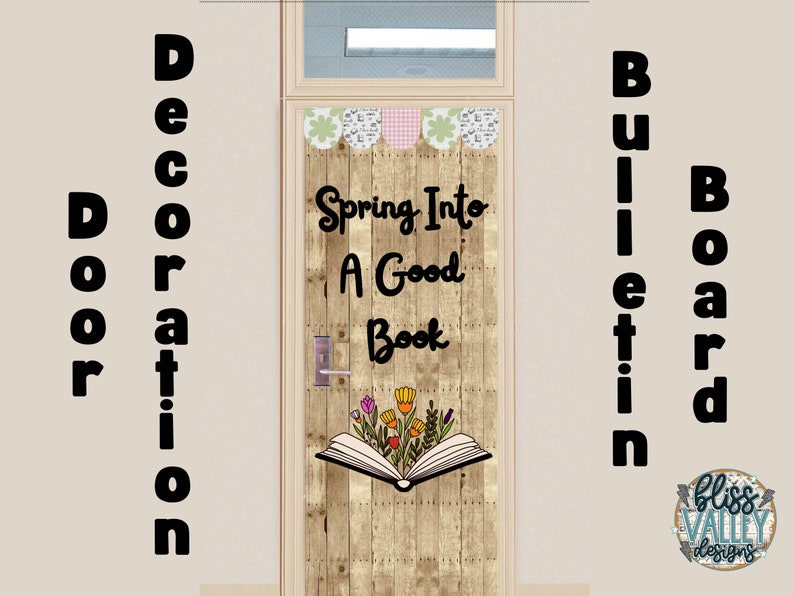 Spring Reading Bulletin Board Kit: Floral Classroom Decor (digital ...