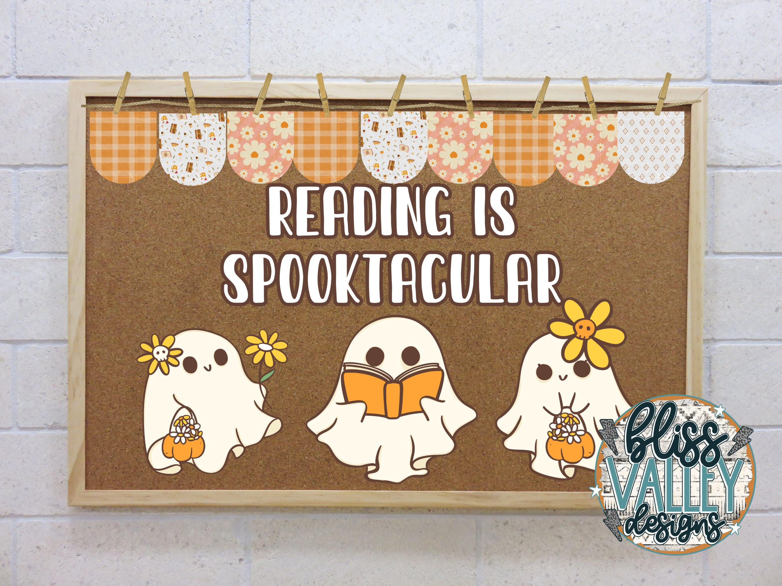 Reading Bulletin Board Halloween Bulletin Board, , Library, Classroom ...
