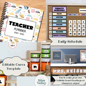 Editable Pastel Outerspace Class Theme Printable Classroom Decor Bundle ...