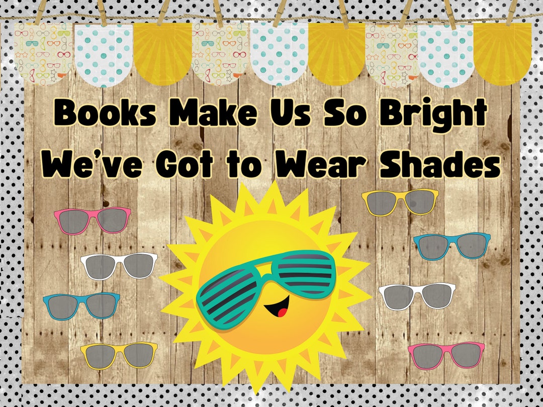 Books Make Us Bright Bulletin Board Kit: Reading Month Decor (digital ...