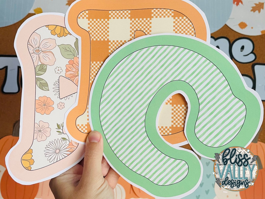 Bulletin Board Letters | PNG | Fall Classroom Decor | Fall Bulletin ...