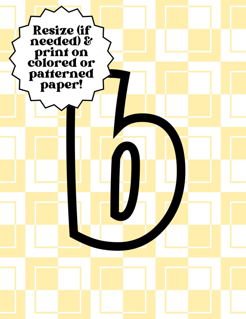 Printable Bulletin Board Letter Set / Numbers / Punctuation / Classroom ...