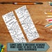Color Your Own Set of 4 Printable Christmas Bookmarks / Bookmark Set ...