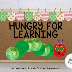 Caterpillar Classroom Bulletin Board Kit: Spring Reading Decor (digital ...