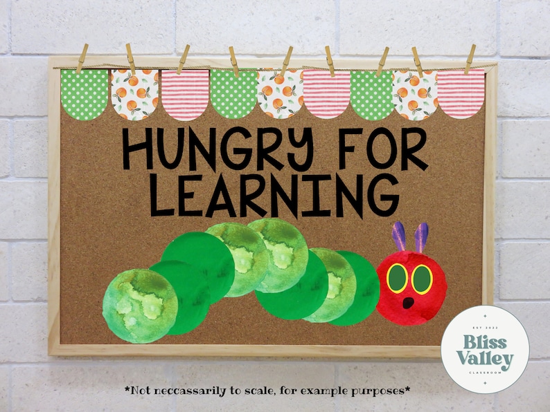 Caterpillar Classroom Bulletin Board Kit: Spring Reading Decor (digital ...