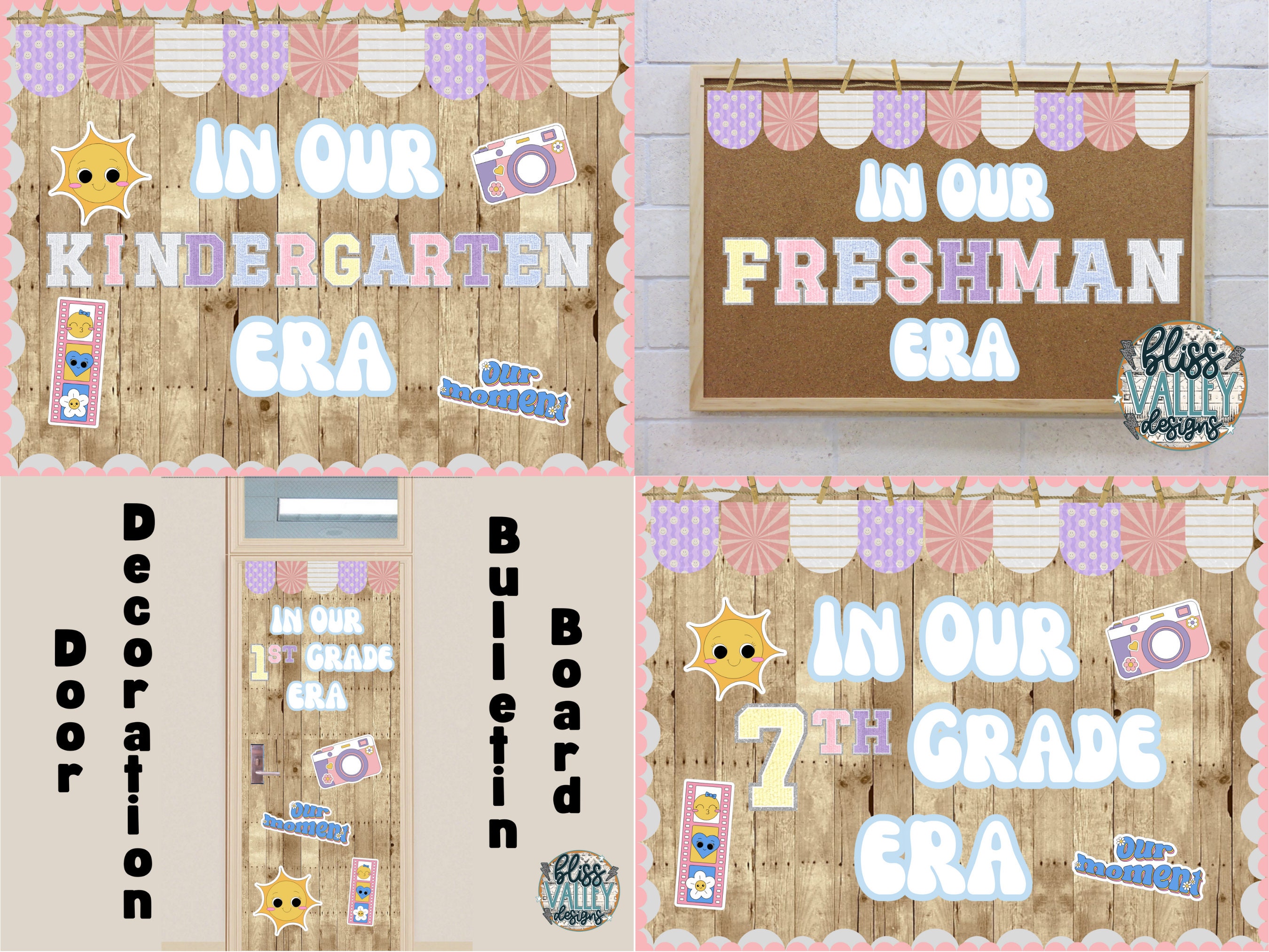 In Our Era Classroom Bulletin Board Kit Customize to Your Class Door ...