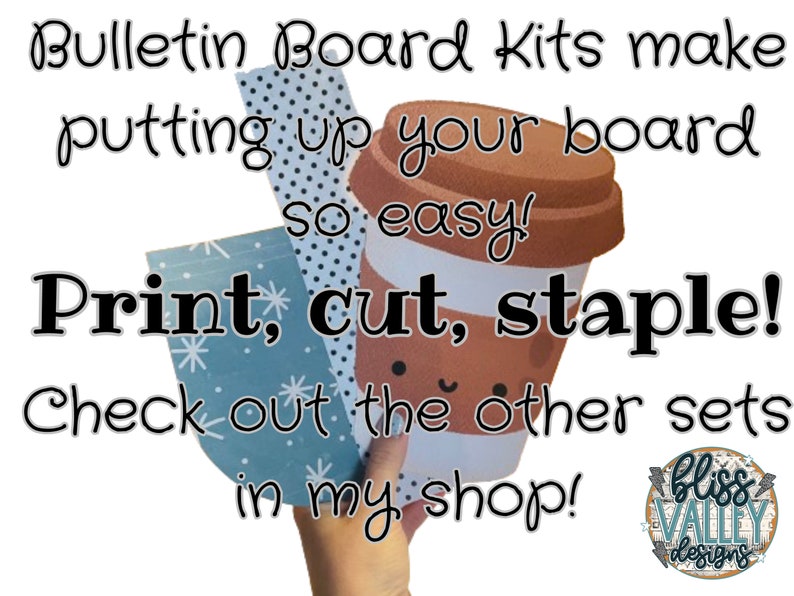 Hello Spring Printable Classroom Bulletin Board Kit March April Door ...