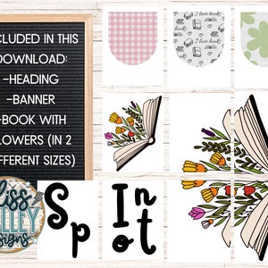 Spring Reading Bulletin Board Kit: Floral Classroom Decor (digital ...