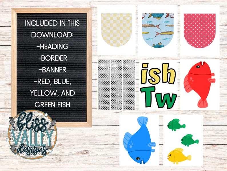 Fish Reading Month Bulletin Board Kit: Classroom Door Decoration ...