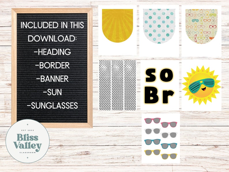 Our Future's so Bright We've Got to Wear Shades Printable Classroom ...