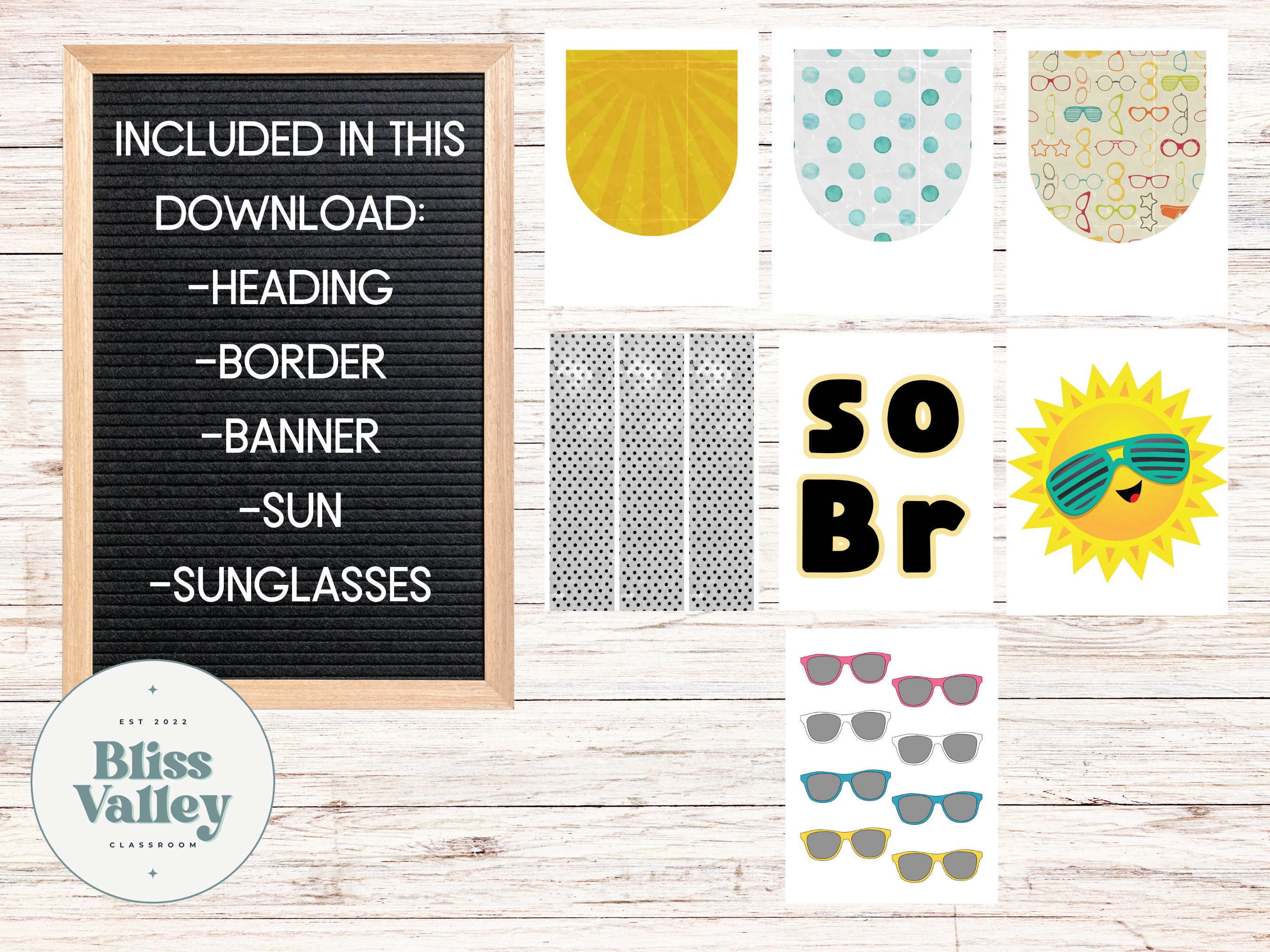 Our Future's so Bright We've Got to Wear Shades Printable Classroom ...