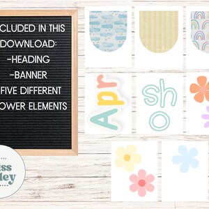 April Showers Bring May Flowers Spring Printable Classroom Bulletin ...