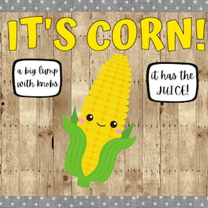 It's Corn! Bulletin Board / Adjectives Bulletin Board Kit / Digital ...