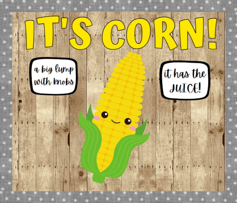 It's Corn! Bulletin Board / Adjectives Bulletin Board Kit / Digital ...