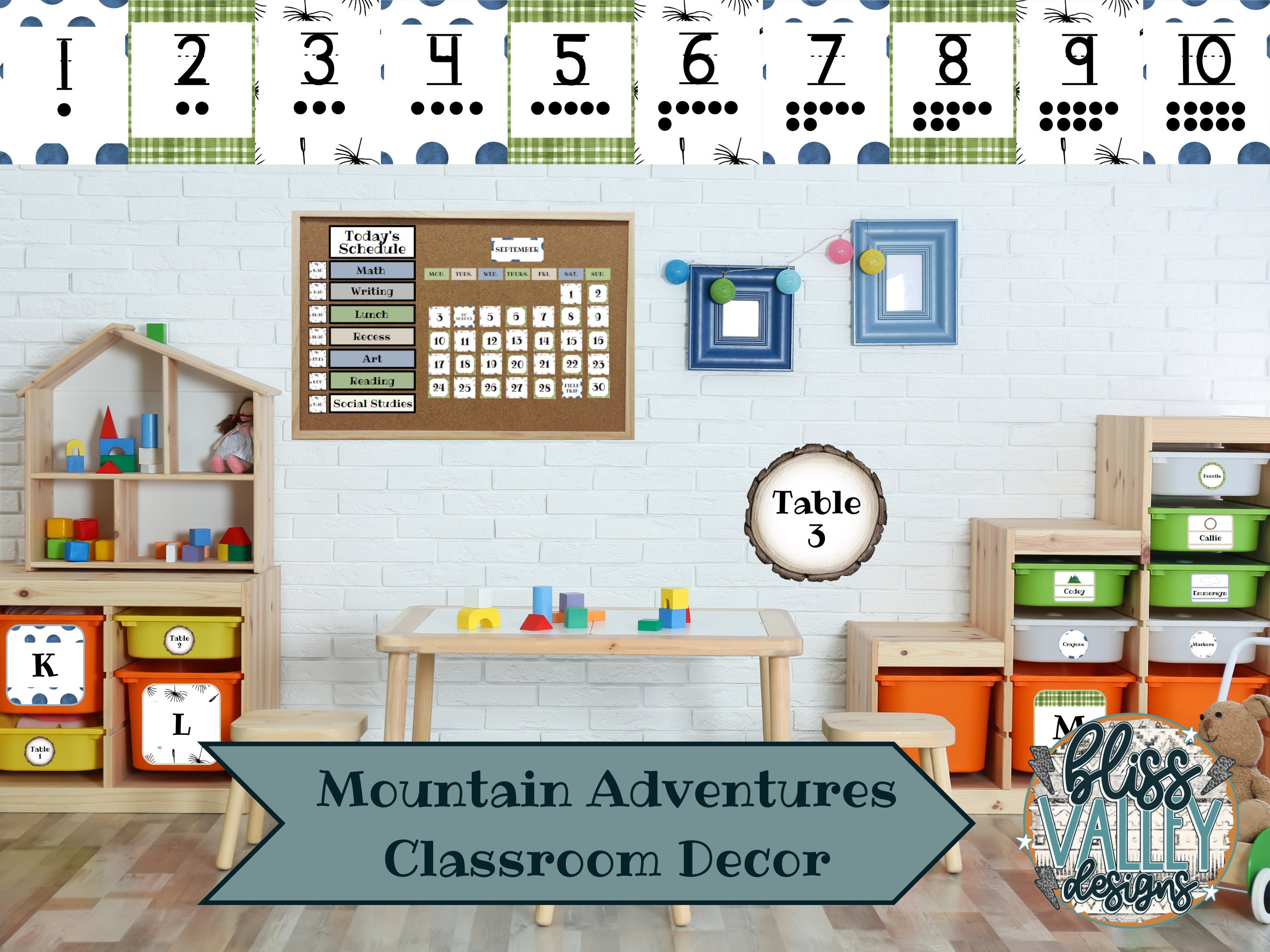 Editable Mountain Adventure Theme Printable Classroom Labels ...