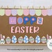 Hoppy Easter Classroom Bulletin Board Kit: Retro Spring Decor (digital ...