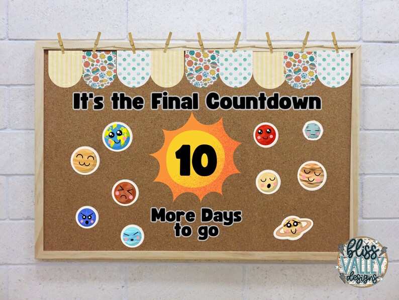 It's the Final Countdown Summer Printable Classroom Bulletin Board Kit ...