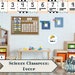 Science Classroom Decor Bundle: Editable School Bus Theme (digital ...