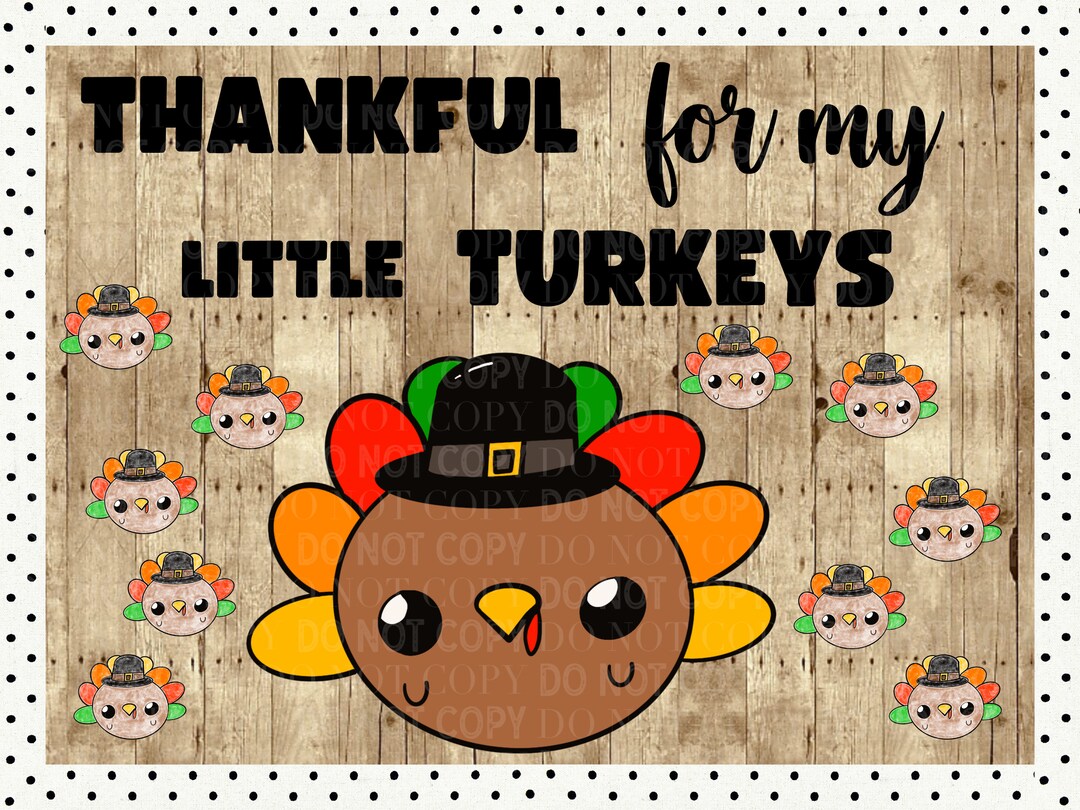 Thankful Turkeys Classroom Bulletin Board Kit: Fall Activity (printable ...