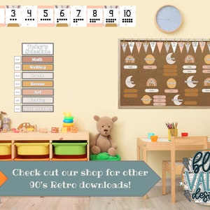 Boho Dreams Printable Classroom Daily Schedule Cards | Teacher ...