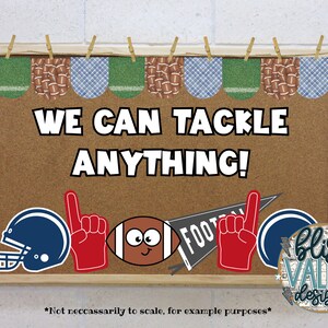 We Can Tackle Anything Winter Football Classroom Bulletin Board Kit ...