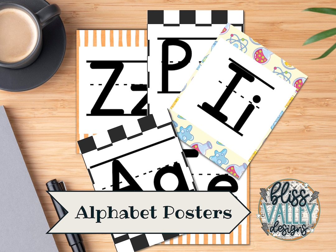 Carteles del alfabeto del aula de ciencias / Imprimible / Decoración ...