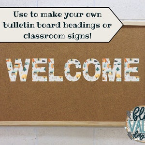 Camp Themed Printable Bulletin Board Letter Set / Digital Download ...