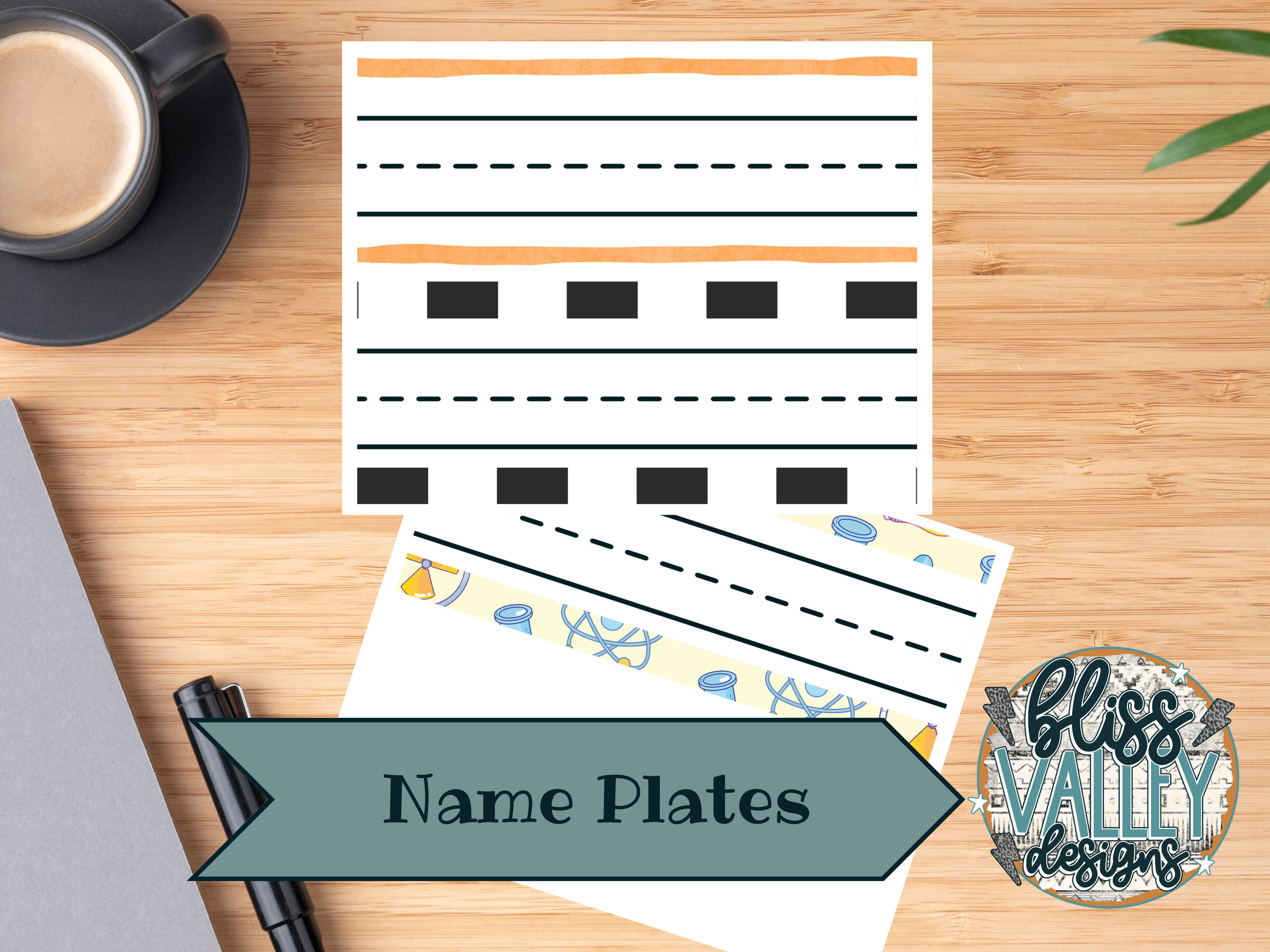 Science Desk Name Plates Printable Teacher Resources Homeschool Back to ...