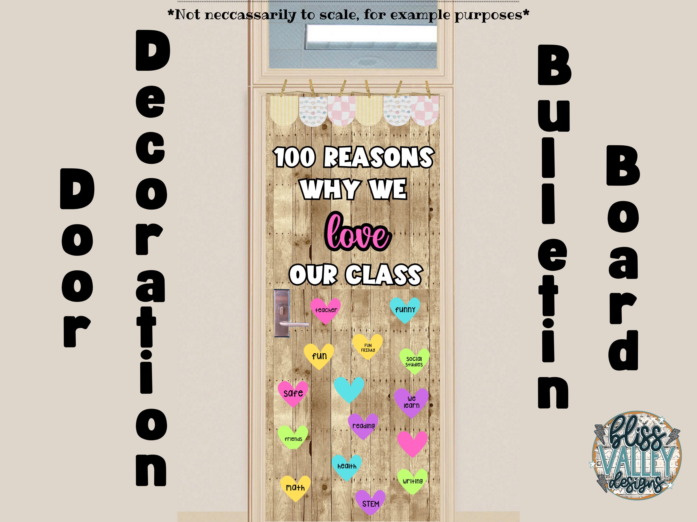 Editable 100 Reasons We Love Our Class Bulletin Board Kit (digital ...