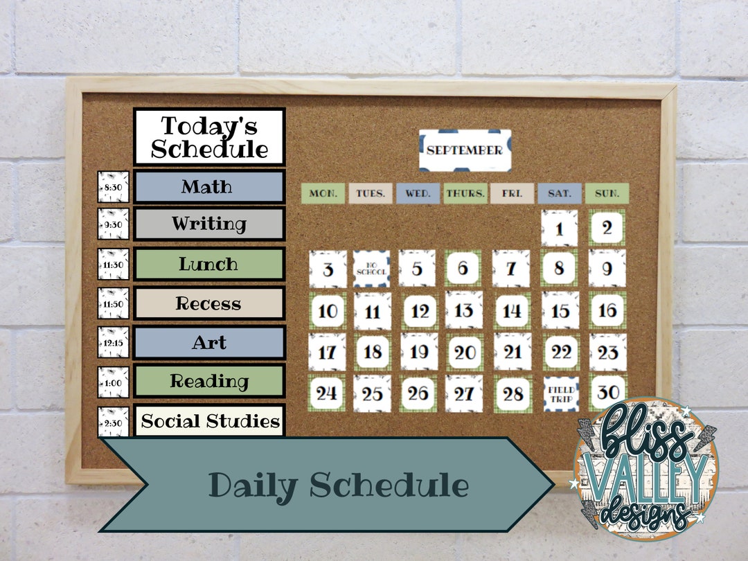 Mountain Adventure Printable Classroom Daily Schedule Cards | Teacher ...