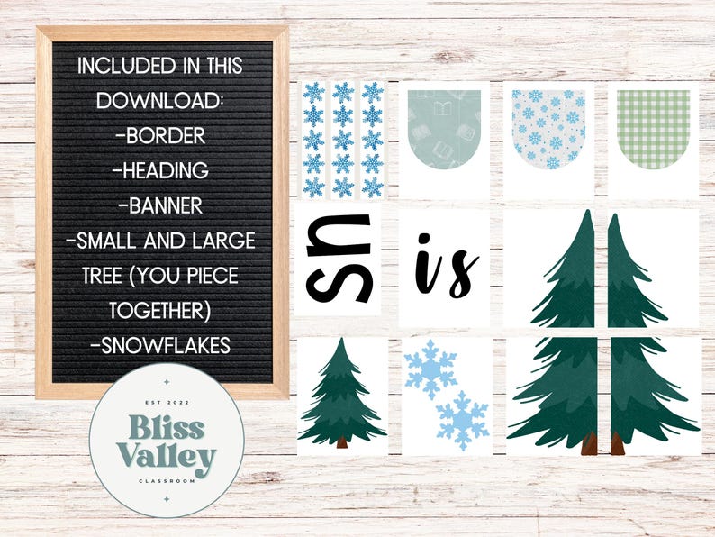 Winter Classroom Door Decoration: Snow is Falling Books Are Calling ...
