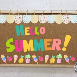 Hello Summer Bulletin Board Kit: Printable Classroom Decor (digital ...