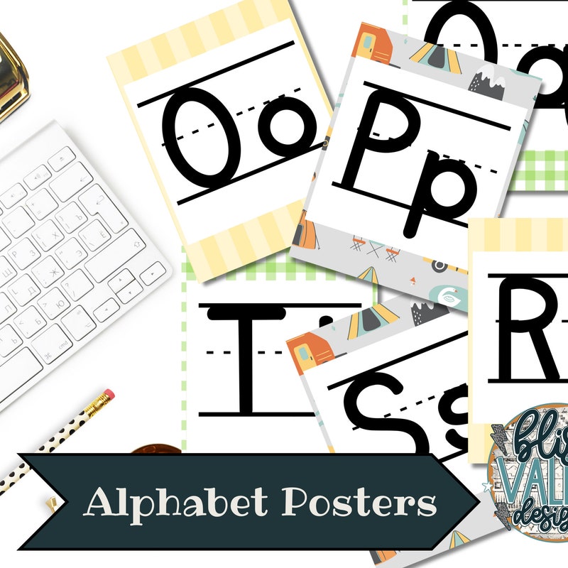 Camping Alphabet - Etsy