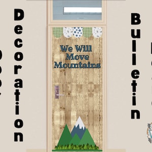 We Will Move Mountains Bulletin Board Kit: Boho Classroom Decor ...